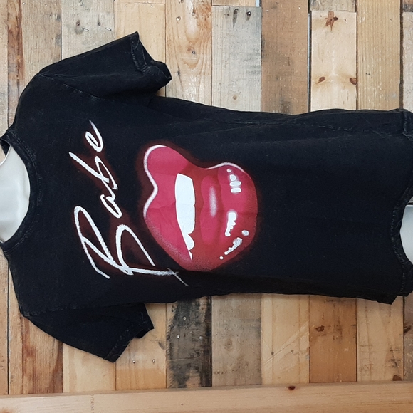 Mighty Fine | Tops | Mighty Fine Black Tshirt Size S | Poshmark
